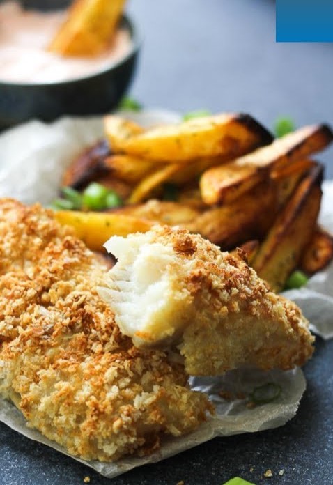Weightloss Recipe: Healthy and Easy Fried Fish with Sweet Potato Fries ...